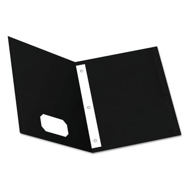Oxford Twin Pocket 3-hole Fastener Folders, White, 25 / Box (Quantity ...