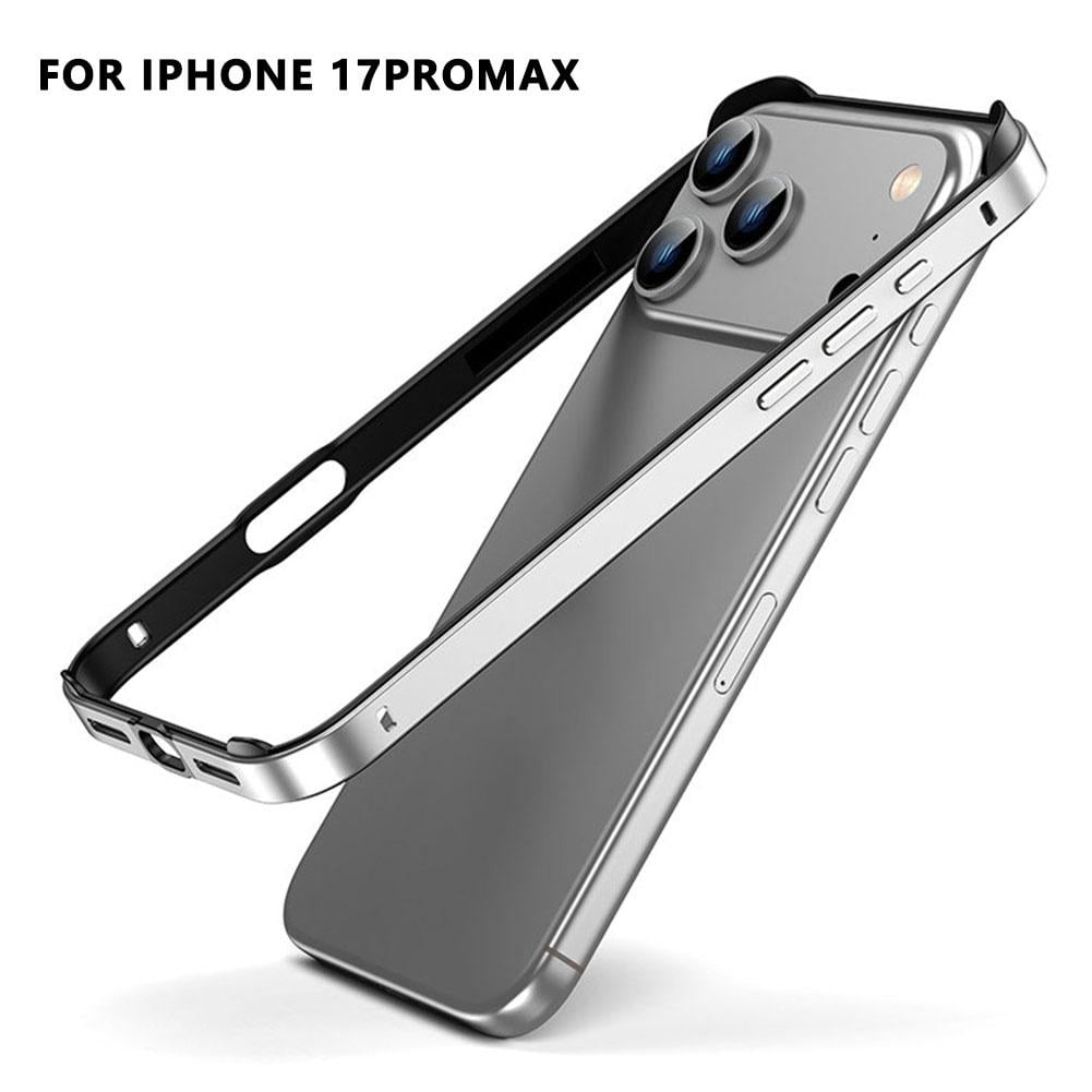 Premium Aluminum Alloy Phone Frame with Silicone for iPhone 17 Series ...