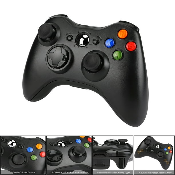 KKSQ Wireless Controller for Xbox 360,2.4GHZ Game Joystick Controller ...