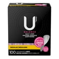 U by Kotex Balance Daily Wrapped Panty Liners, Light Absorbency ...