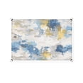 Abstract Blue Sun Shade Sail 6.5'X10' Gray Yellow Mottled Texture ...