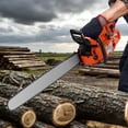 28 Inch 71cc Gas Chainsaw, 2-Stroke Professional Gasoline Powered Chain ...
