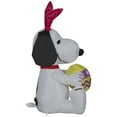 Gemmy Airblown Inflatable Snoopy with Bunny Ears and Decorated Egg, 3.5 ...