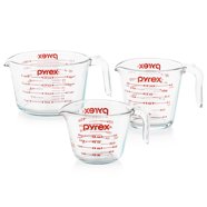 Home Basics 3 Piece Measuring Cup with Rubber Grip - Walmart.com