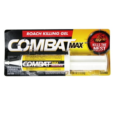 Combat Max Roach Killer Gel for Indoor and Outdoor, Includes 1 Syringe ...