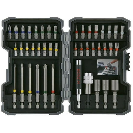 BOSCH - PROFESSIONAL (BLUE) - Colour Coded Screwdriver Bit Set, 43 ...