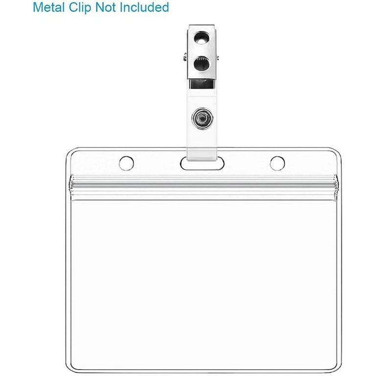 Clear Plastic Name Badges