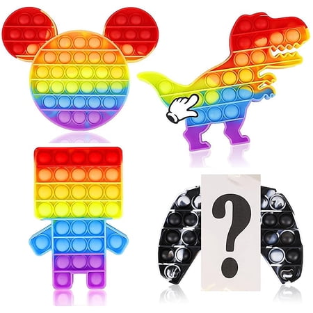 4 Pack Pop Fidget Figetget Sensory Its Toy Popping Poppet Anxiety ...