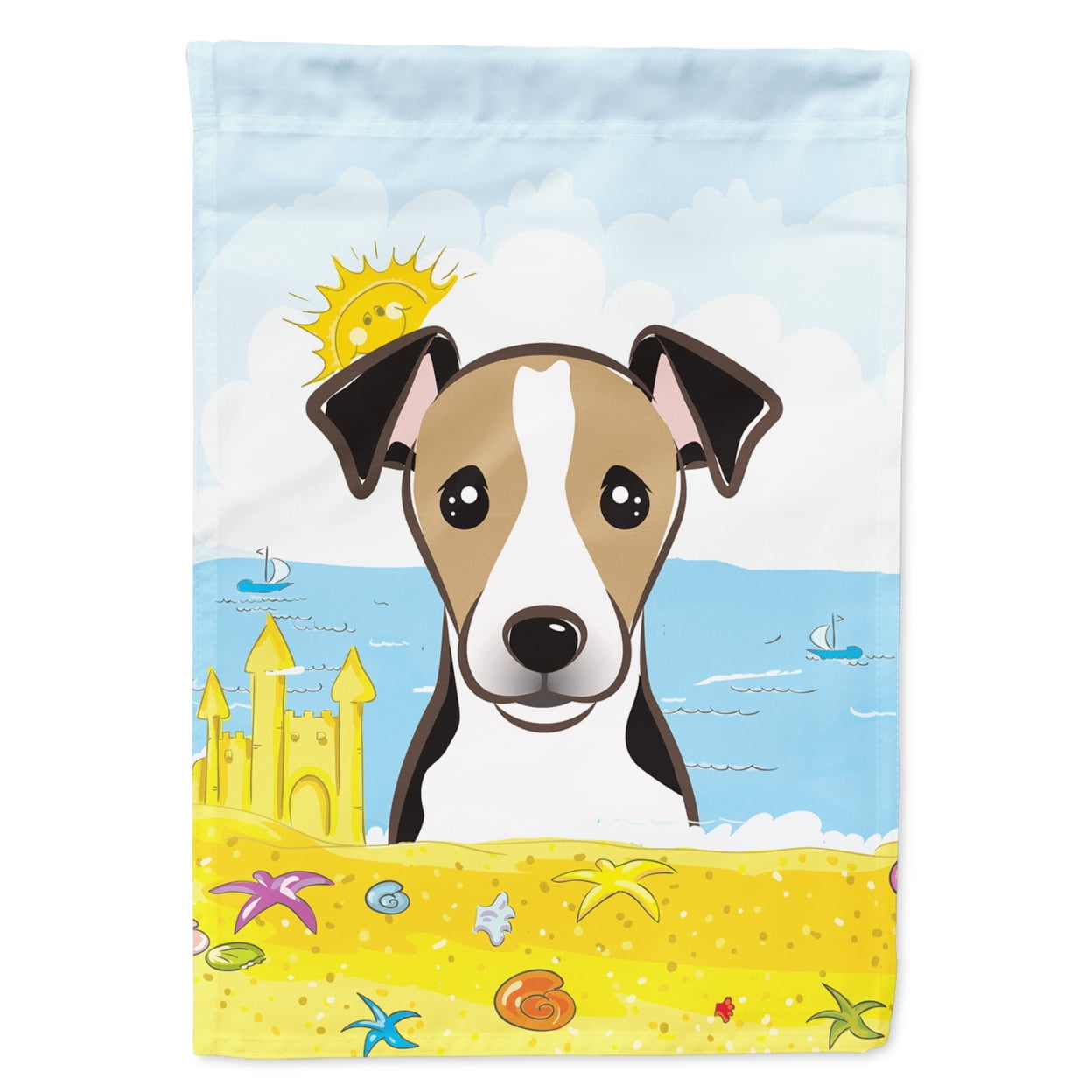 Carolines Treasures BB2129GF Jack Russell Terrier Summer Beach Flag ...