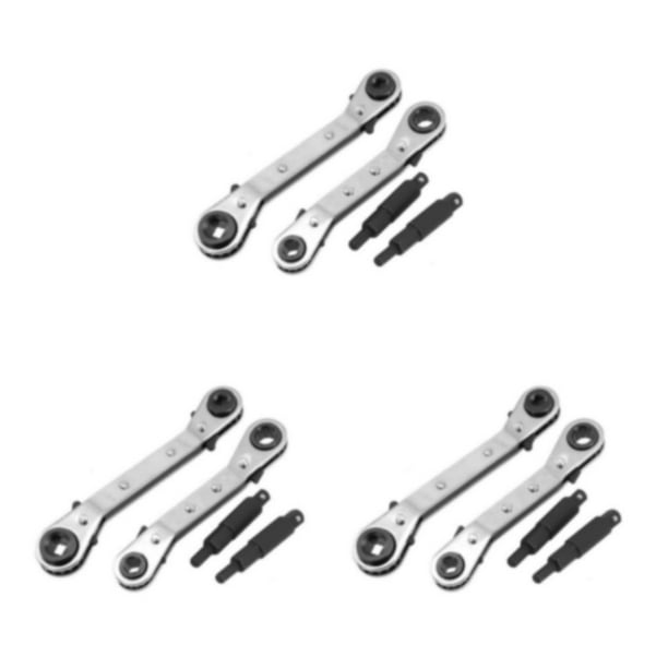 wolftale Square Ratchet Wrench Set With Corrosion Resistance And High-Torques Silver 3Set ...