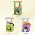 27 inch Sleeping Tree Green Cat Tree for Indoor Cats - Walmart.com