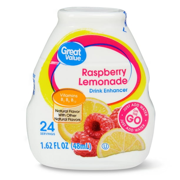 Great Value Raspberry Lemonade Drink Mix, 1.62 Fl Oz - Walmart.com ...