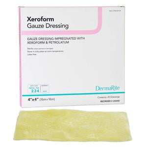 Xeroform Gauze Wound Dressing, 4" x 4" - Walmart.com