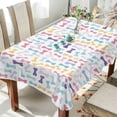 60x60in Square Printed Tablecloth Easy-Care Decorative Table Cloth for ...