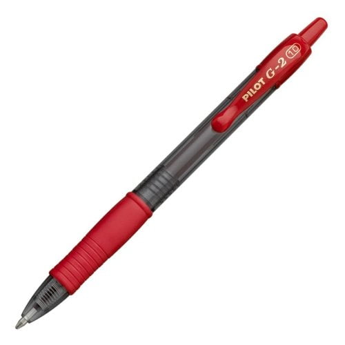 G2 Gel Ink Pen, Retractable, Red Ink, 1.0mm Bold, Dozen - Walmart.com ...