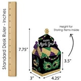 Big Dot of Happiness Mardi Gras - Treat Box Party Favors - Masquerade ...