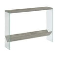 Convenience Concepts SoHo V Console Table with Shelf, Faux Birch ...
