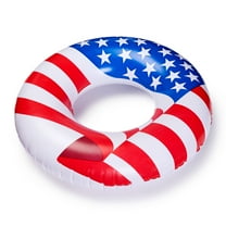 Swimline Large 36" Inflatable Patriotic American Flag Pool Tube Float ...
