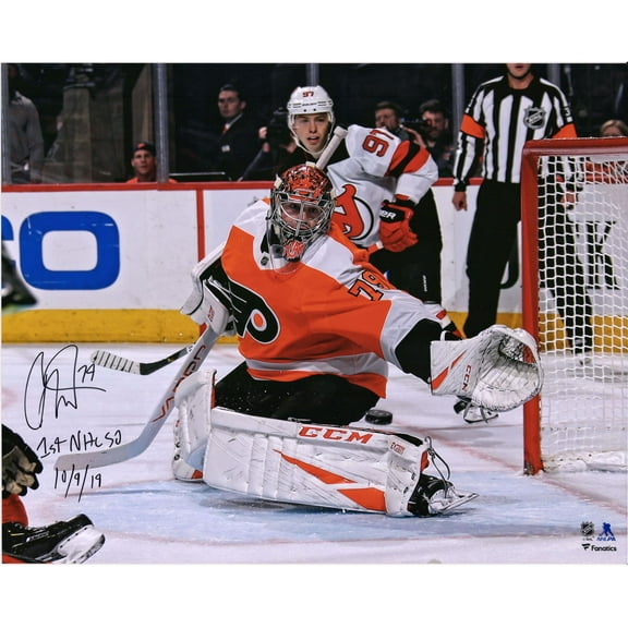 Carter Hart Philadelphia Flyers Autographed 2019 Model Official Game ...