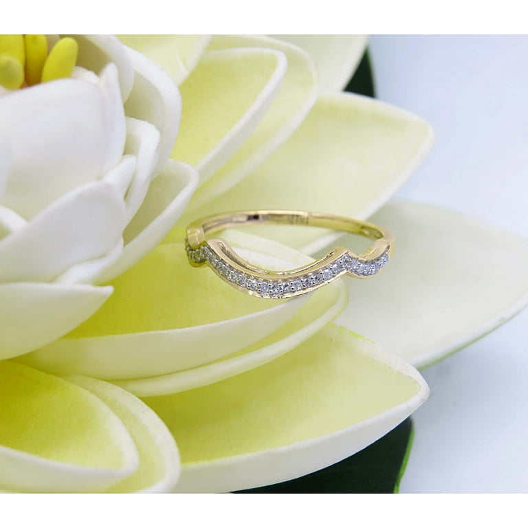 Diamond Contour Wedding Band 9