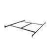 Queen/King Size Metal Bed Frame with Headboard & Footboard Brackets and ...