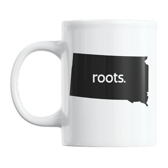 South Dakota Roots & SD USA State Map, US Citizen Coffee & Tea Mug Cup ...