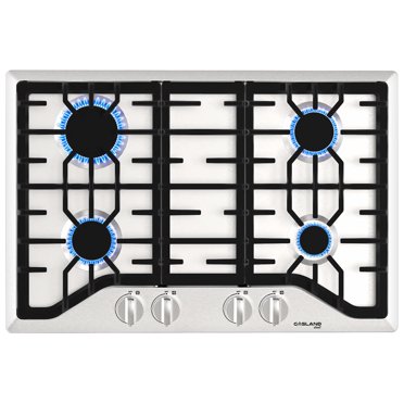 Gasland Chef 36 in. NG/LPG Convertible Gas Cooktop in Porcelain Enamel ...