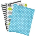 Bacati Elephants Aqua Lime Grey Toddler Sheet Set 3 ct Package ...