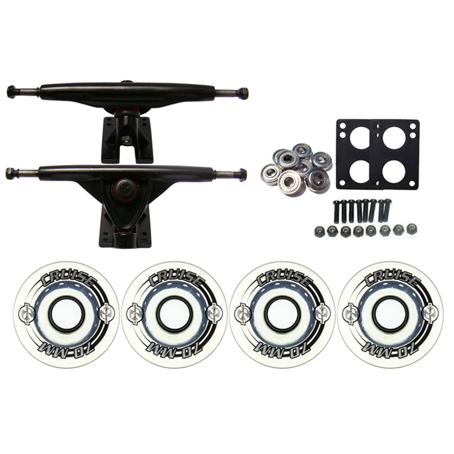 KRYPTONICS CRUISE Truck Wheel Pack 70mm CLEAR 180mm Black - Walmart.com
