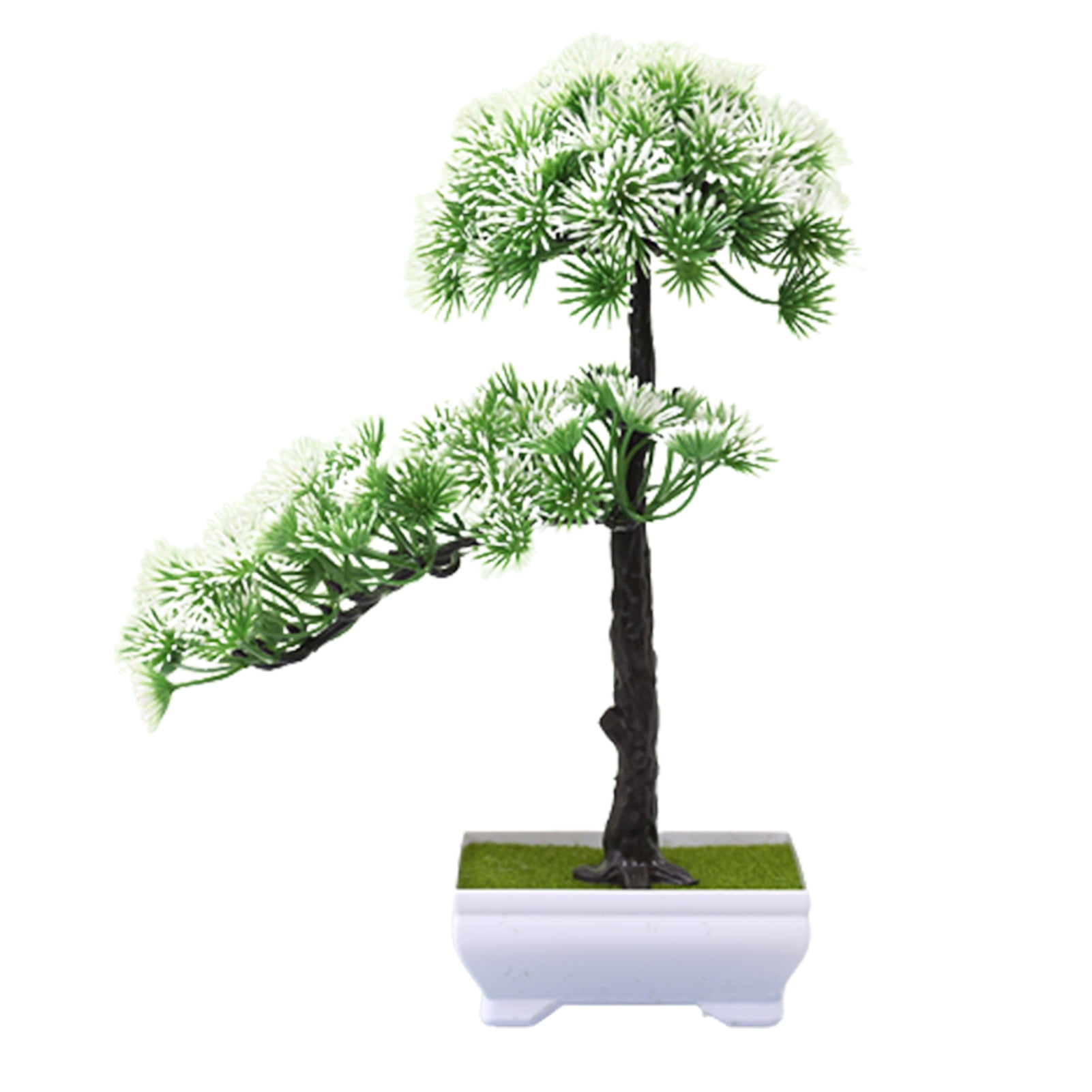 Artificial Bonsai Tree Fake Plant Decoration Potted Tree Faux House Plants Small Japanese Pine ...