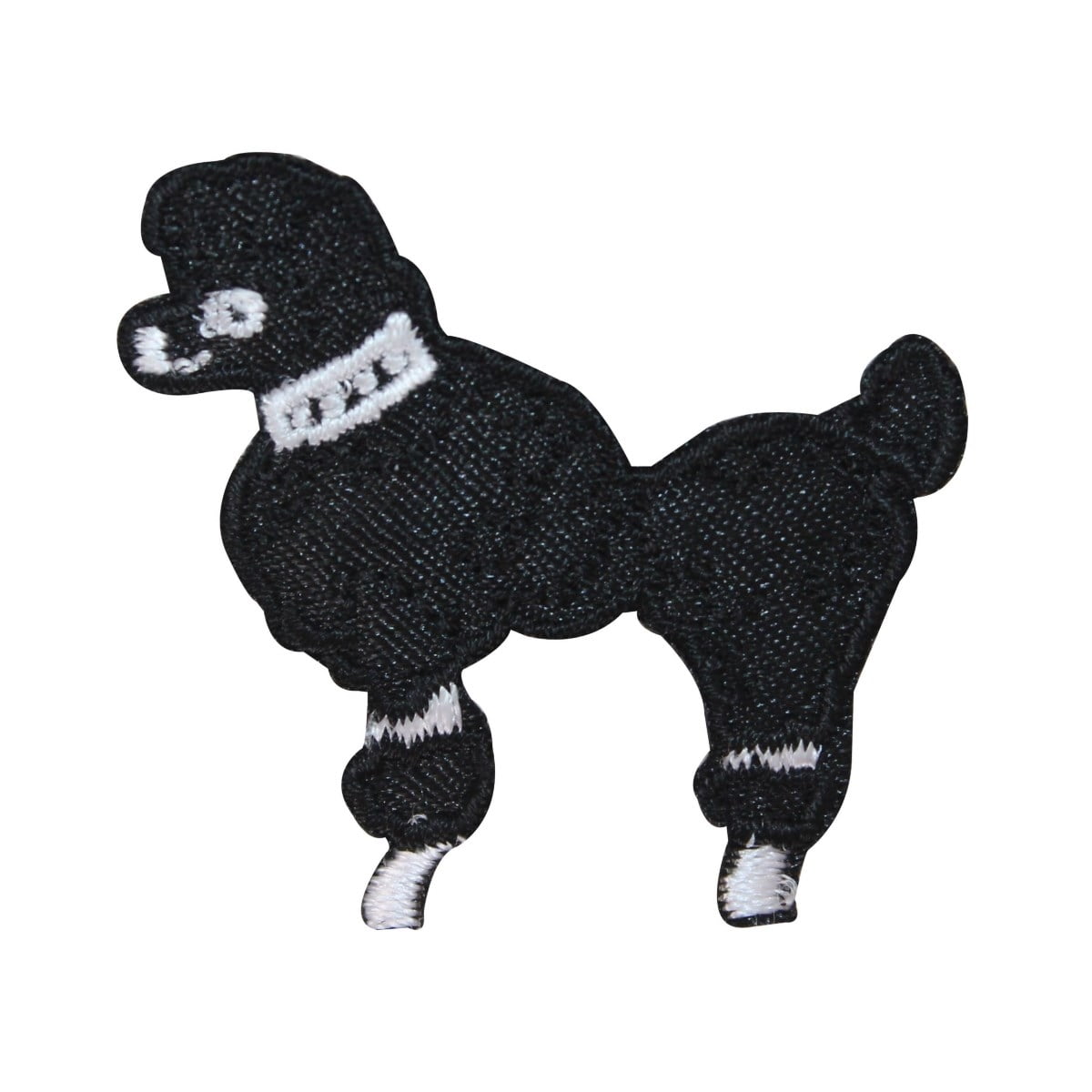 ID 2736A Small Black Poodle Patch Fancy Pet Dog Embroidered Iron On ...