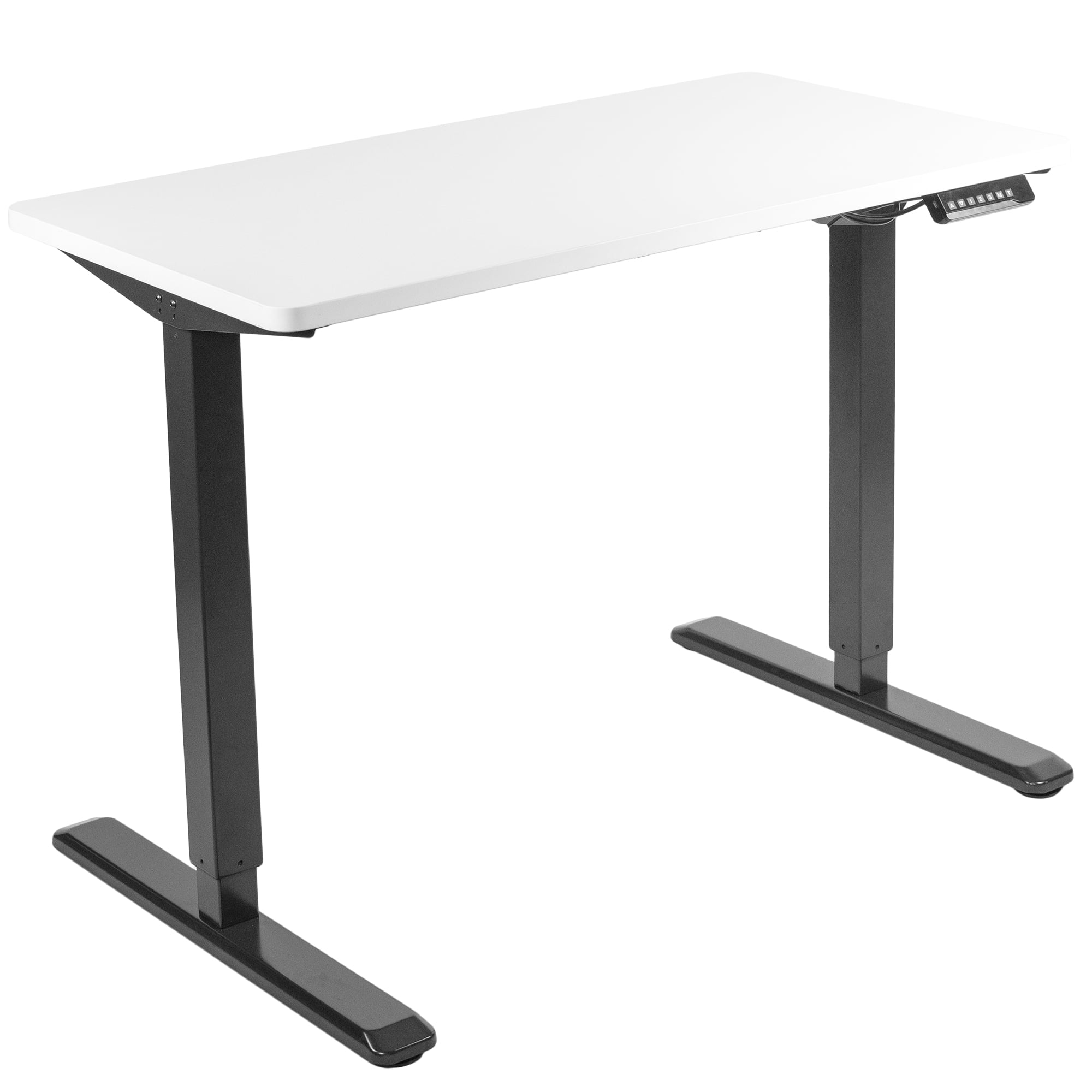 VIVO Electric 43” x 24” Stand Up Desk | White Table Top, Black Frame ...