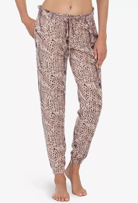 MIDNIGHT BAKERY Women's Rattler Print Hacci Jogger, Plum Cream Small ...