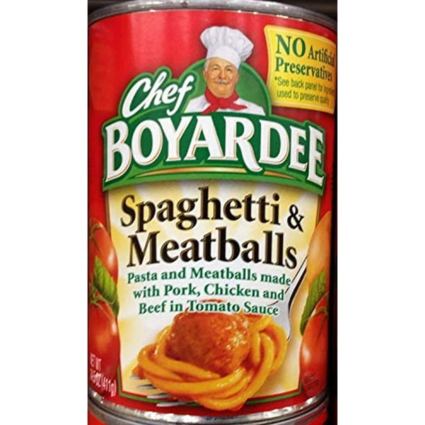 Chef Boyardee Spaghetti And Meatballs (Pack Of 4) - Walmart.com