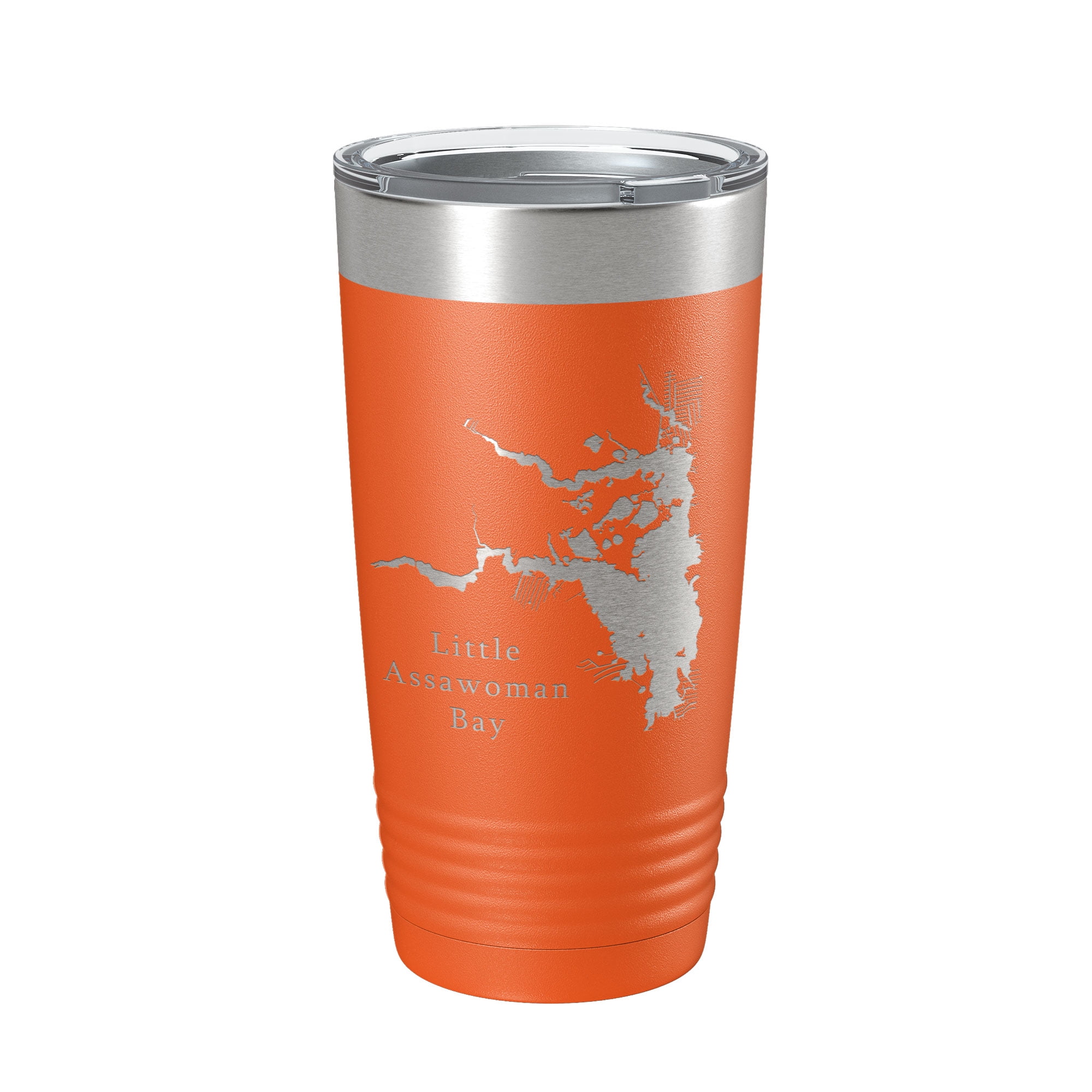 Little Assawoman Bay Tumbler Lake Map Travel Mug Insulated Laser ...