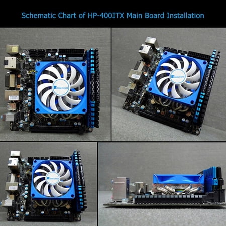 rudenlos Jonsbo HP-400 CPU Cooling Fan HTPC Case All-In-One PC 4 Heat ...