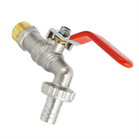 wolftale Garden DN15 Brass Ball Valve with Rotary Handle Hose Connector ...
