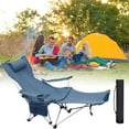 GVDV High Back Comfortable Camping Lounge Chair with Lawn Footrest ...