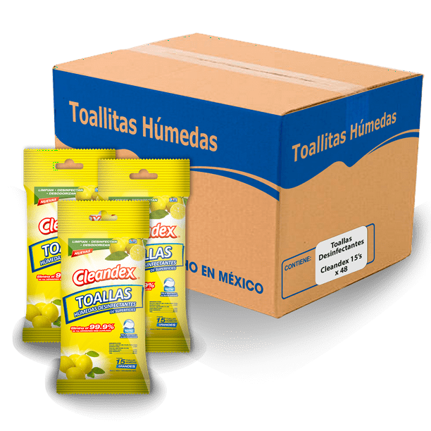 Toallitas Húmedas Desinfectantes Cleandex Cleandex 360 Toallitas ...