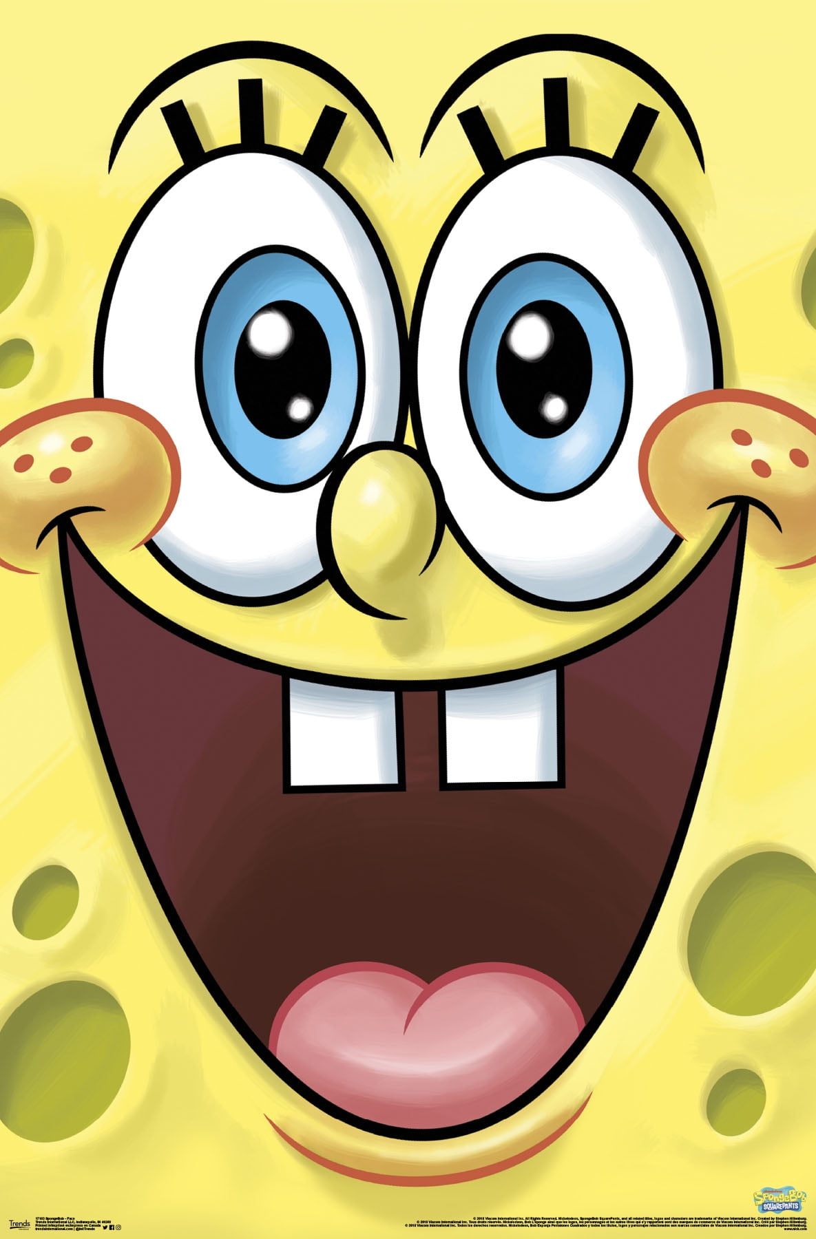 Nickelodeon Spongebob - Face Wall Poster, 22.375" x 34" - Walmart.com