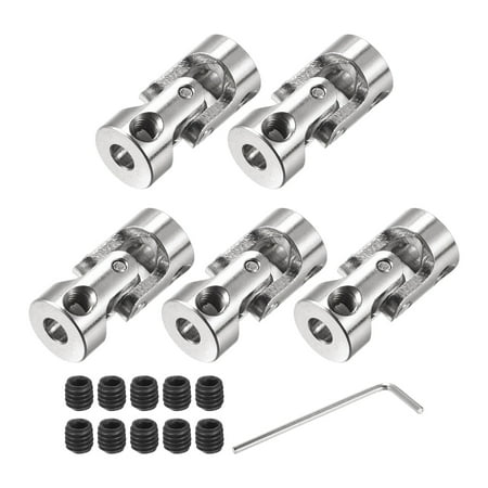 Uxcell 4mm to 5mm Rotatable Universal Joint Shaft Coupling L23 x D11 ...
