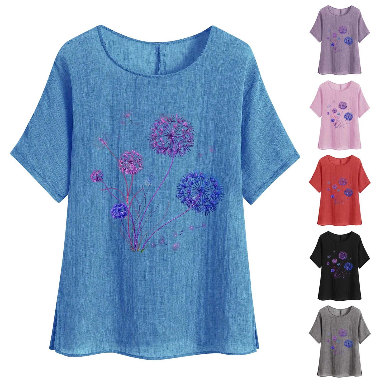 Click here for Eryao Womens Summer Cotton Linen Shirts Casual Rou... prices