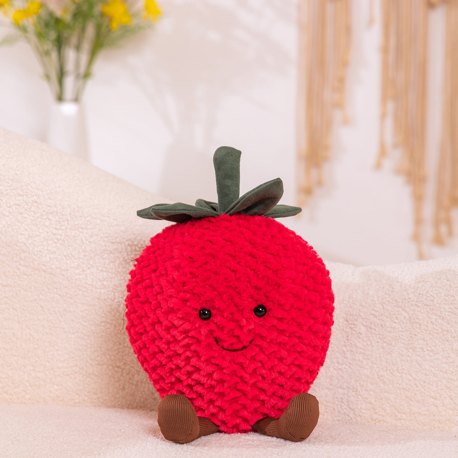 Adorable Amuseables Strawberry Plush By Jellycat, 6.3" Cuddly Plush Toy ...