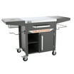 GDLF BBQ Prep Outdoor Grill Table with Sink, Cooking Station & Storage ...