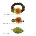 2Pcs Flower Hair Tie Elastic Practical Design Hair Clip Hair Accesories ...