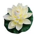 18cm Artificial Water Lily Floating Lotus Flower Pond Aquarium Decor ...