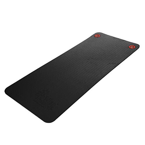 EcoWise Deluxe Workout / Fitness Mat w/eyelets, 5/8" x 23" x 72" - Onyx ...