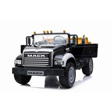 Certified 2-Seater 12V Licensed Ride-on Mack Truck for Kids and ...