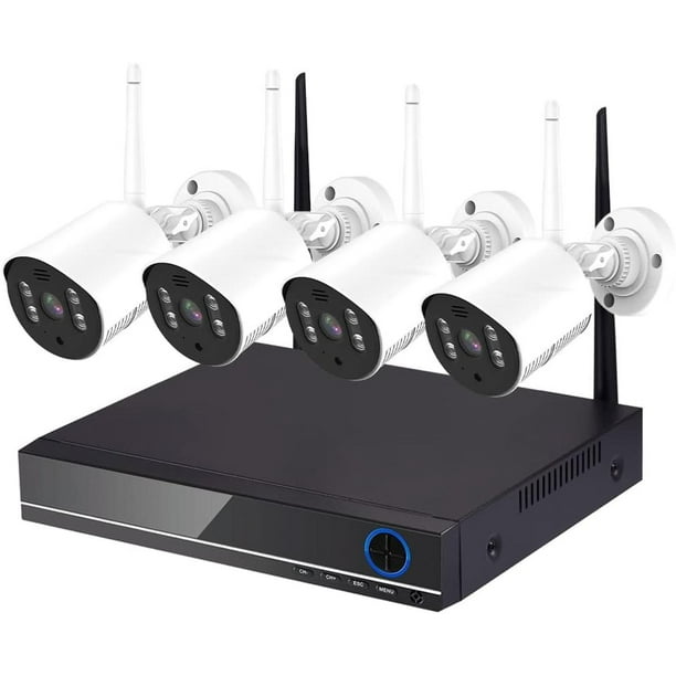 Sistema de 4 Cámaras de Seguridad Mutio NVR WiFi 3MP | Walmart en línea