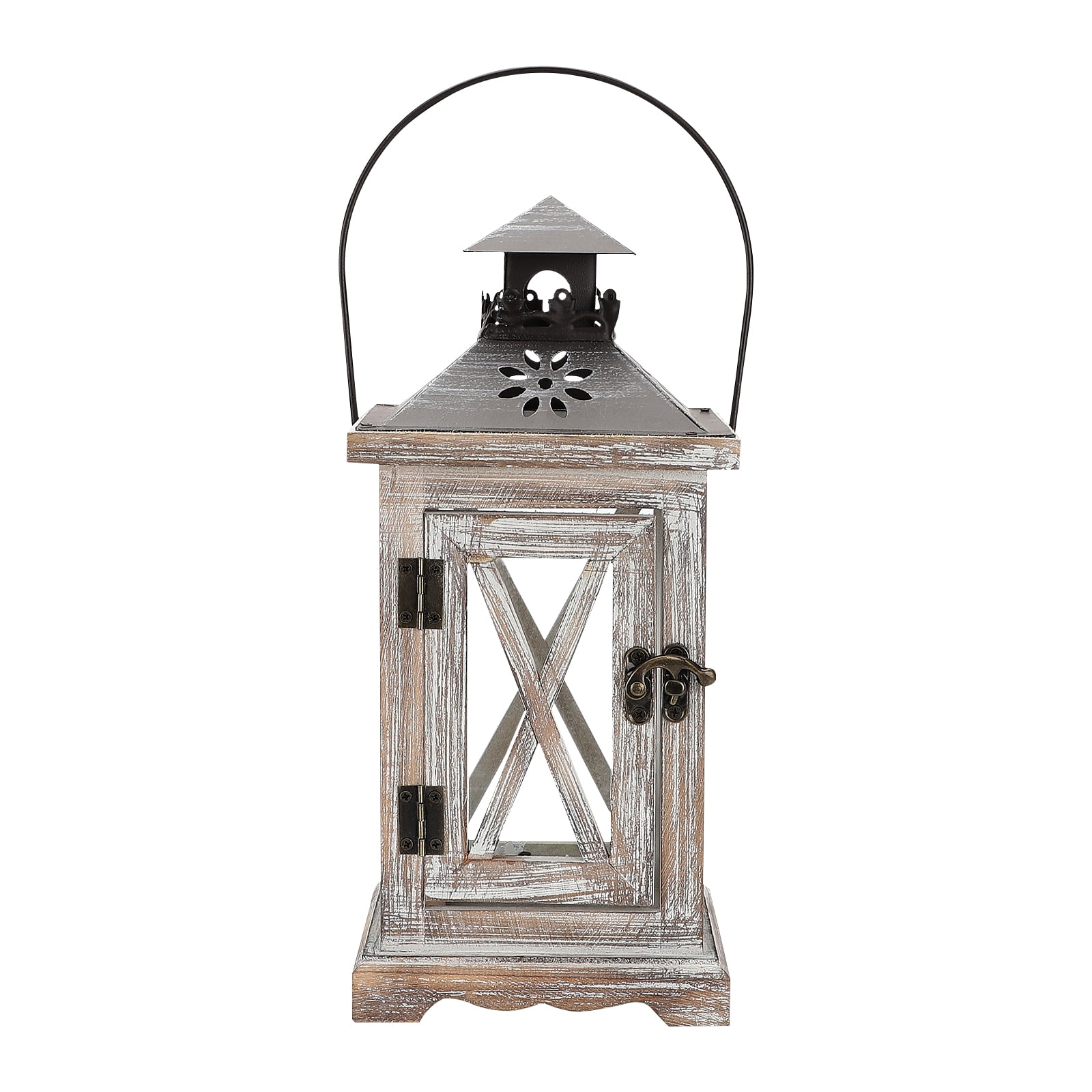 Vintage Candle Eid Mubarak Light Wooden Wind Lantern Candlesticks ...